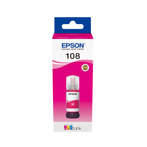 Epson C13T09C34A 108 EcoTank Magenta ink bottle