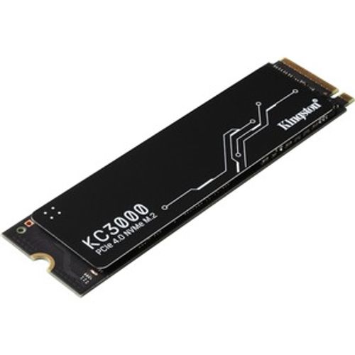 Kingston SKC3000D/4096G M.2 NVMe 4TB, 2280, PCIe Gen 4x4, KC3000, 3D TLC NAND, Read up to 7,000 MB/s, Write up to 7,000 MB/s (double sided), Includes cloning software