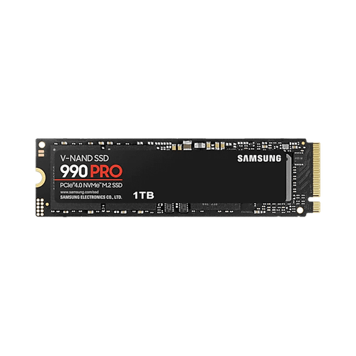 Samsung MZ-V9P1T0BW M.2 NVMe 1TB, 2280, PCIe Gen 4x4, 990 PRO, Read up to 7450 MB/s, Write up to 6900 MB/s (single sided)