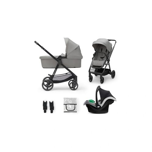 Kinderkraft Kolica Za Bebe Newly Set 3U1 Moonlight Grey