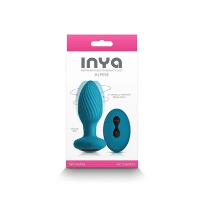 Plavi analni vibrator 10cm