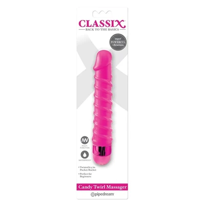 Pink šraf vibrator 16cm