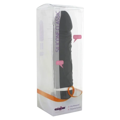 Crni realistični penis vibrator 19cm