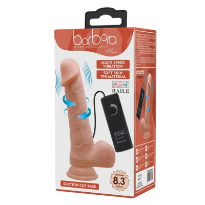 Realistični dildo u boji kože sa vibracijom 21cm