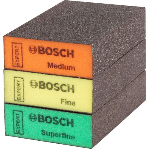 Boschsunđer za brušenje 98 x 120 x 13 mm S471 EXPERT, srednje/fino/super fino, pakovanje 3 komada, 2608901175