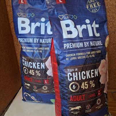 BRIT PREMIUM, Large, Chicken 15 kg