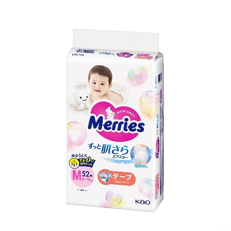 Merries pelene M 6-11kg, 52kom.+2