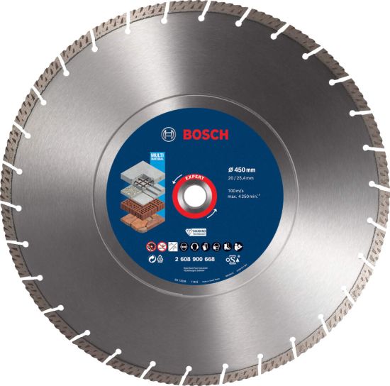 Bosch EXPERT MultiMaterial dijamantska rezna ploča 450 x 25,40 x 3,3 x 12 mm - 2608900668