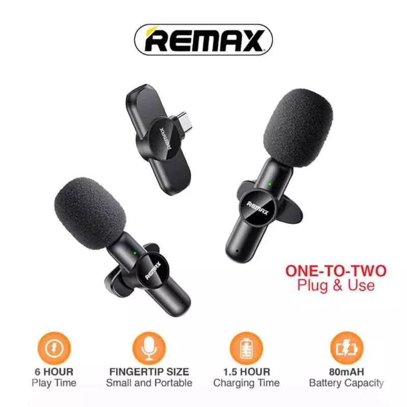 Mikrofon REMAX Ryusic Series K10 Type-C crni