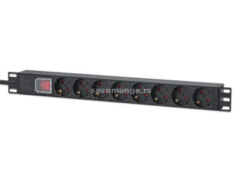 PDU kabl Intellinet 715126 19"/1U sa 8 utičnica/prekidač/2m