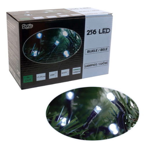 LED lampice bele, 256 lampica