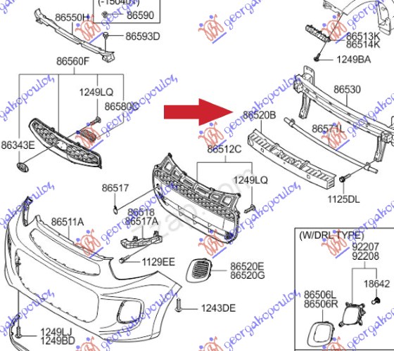 APSORBER PREDNJEG BRANIKA (O) KIA PICANTO (2004-2008) (OEM: 8652007000)