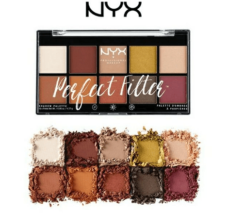 NYX Filter Shadow Palette Rustic Antique Pfsp02 10 Colors