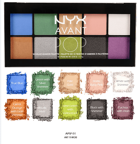 NYX Avant Pop Art Throb paleta senki