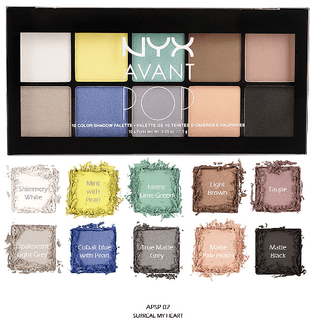 NYX Avant Pop Surreal My Heart paleta senki