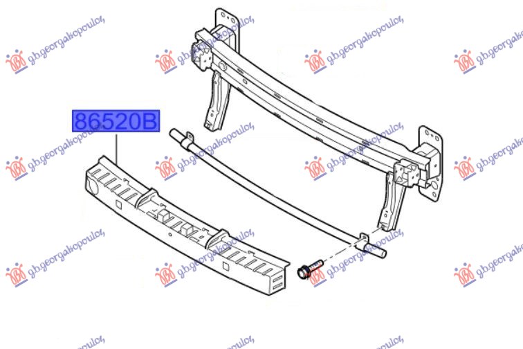 APSORBER PREDNJEG BRANIKA (O) KIA PICANTO (2015-2017) (OEM: 86520-1Y520, 865201Y520)
