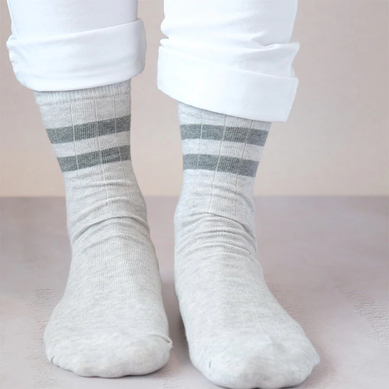 Light Grey Two Stripes Socks
Light Grey Two Stripes Socks