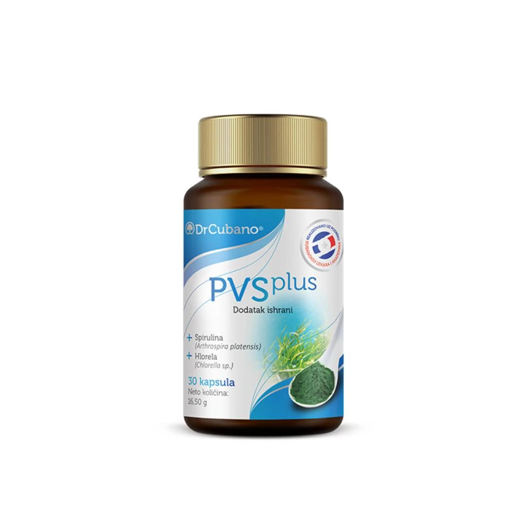 Dr Cubano PVS Plus 30 Kapsula; Spirulina; Hlorela