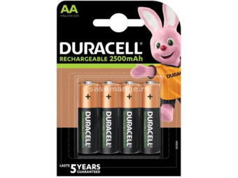 Duracell 2500mAh AA R6 MN1500, PAK4 CK,punjive NiMH baterije (rechargeable Duralock stay charged 5g)