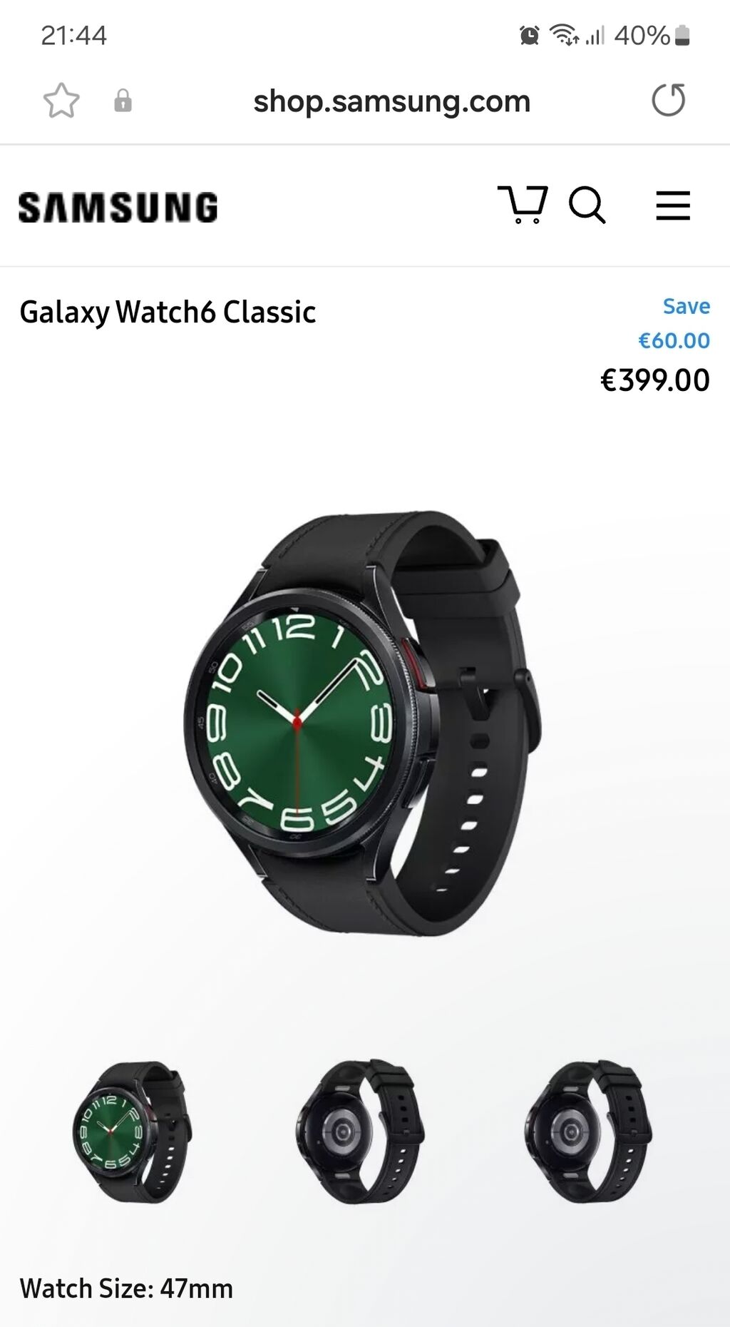 Smart watch, Samsung, Unisex