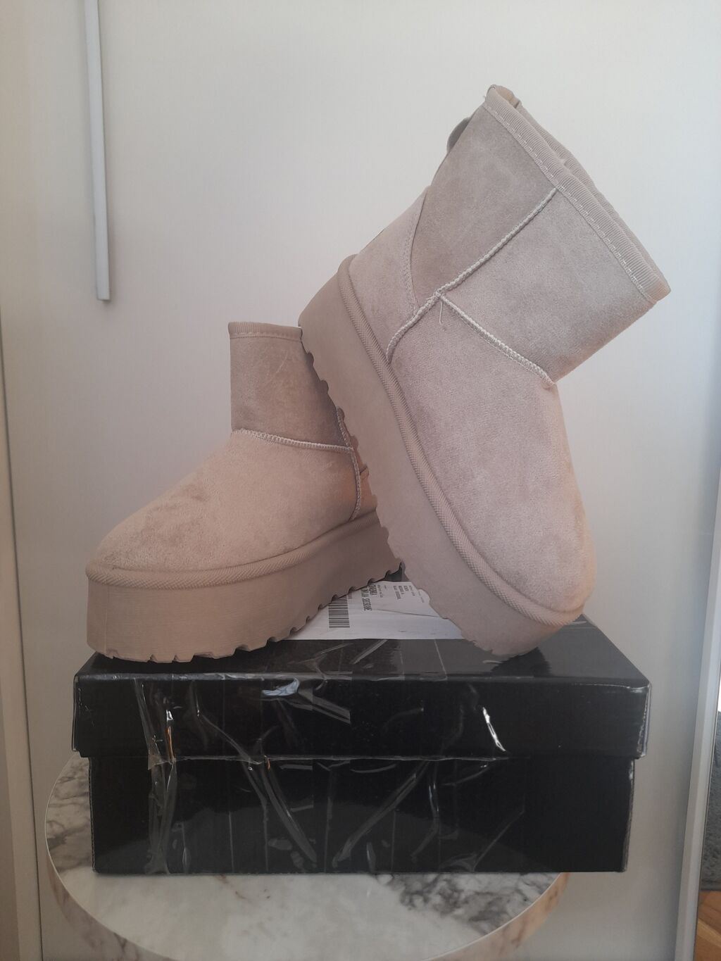 Ugg mini čizme, bоја - Bež, 36