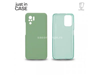 JUST IN CASE 2u1 Extra case MIX paket ZELENI za Redmi Note 10s