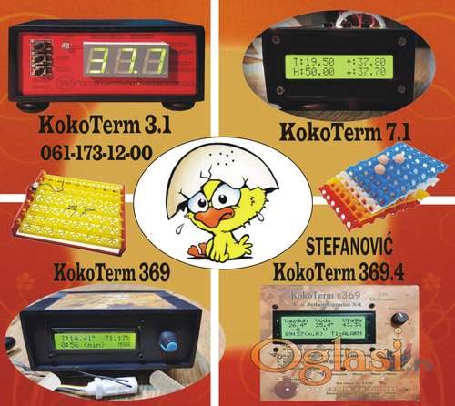 Termostat Vlagomer Tajmer Alarm za inkubator v369 ugradni