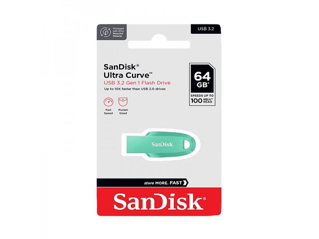 USB flash memorija SanDisk Ultra Curve 3.2 64GB zelena