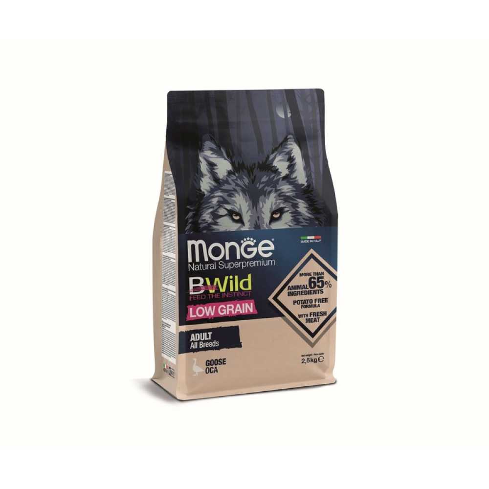 Monge BWild hrana za pse Low grain - guska 2.5kg