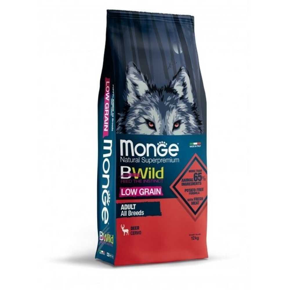 Monge BWild hrana za pse Low grain - jelen 12kg