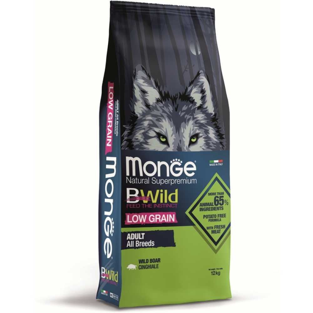 Monge BWild hrana za pse Low grain - vepar 12kg