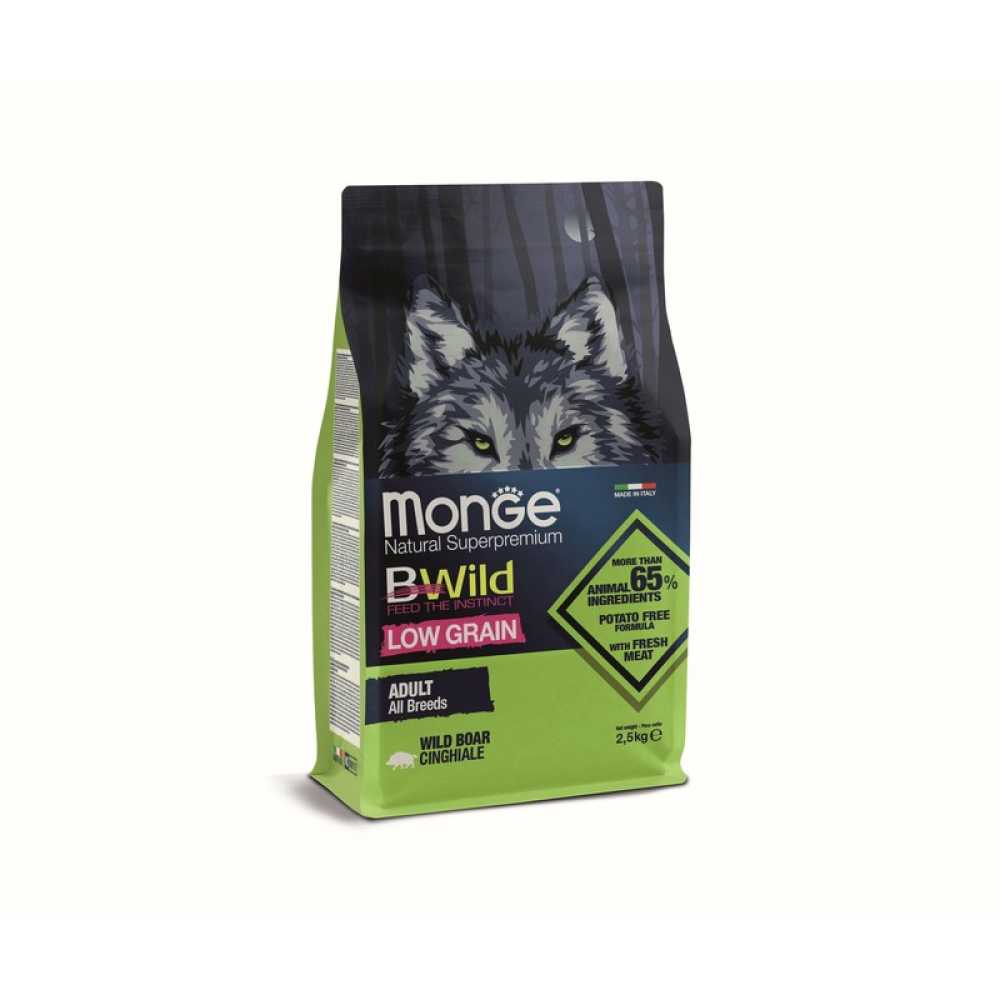 Monge BWild hrana za pse Low grain - vepar 2.5kg