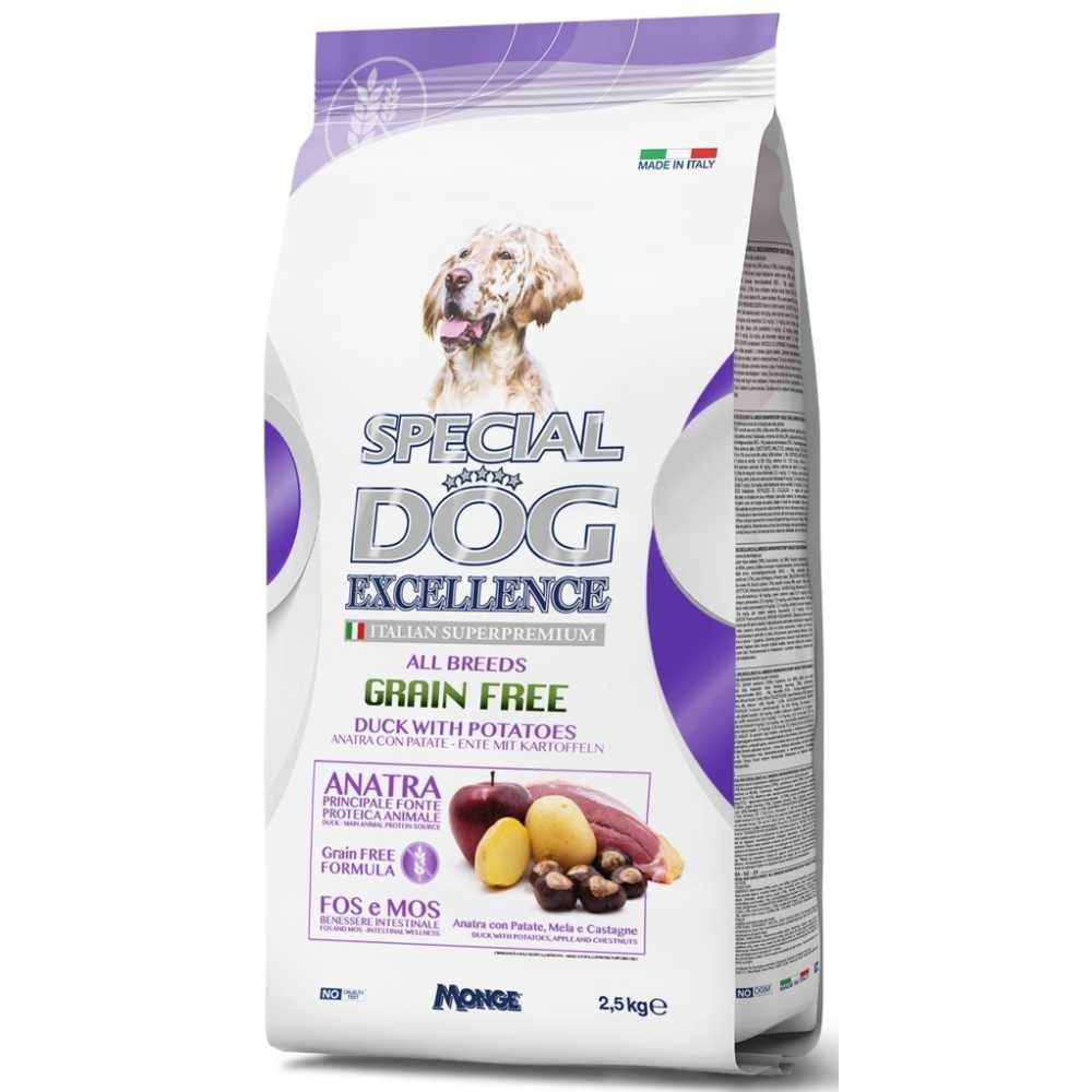 Monge Special Dog Excellence hrana za pse Adult Grain free - Pačetina 2.5kg