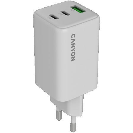 Canyon CU65ACC GaN 65W 2xPD 1xQC EU White charger ( CNS-CUW65ACC )