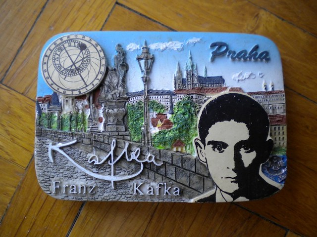 FRANC KAFKA Prag, magnet za frizider