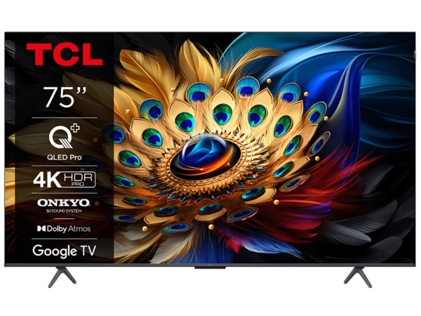 TCL Televizor 75C655 QLED 75'' 4K UHD 60Hz Google TV crna