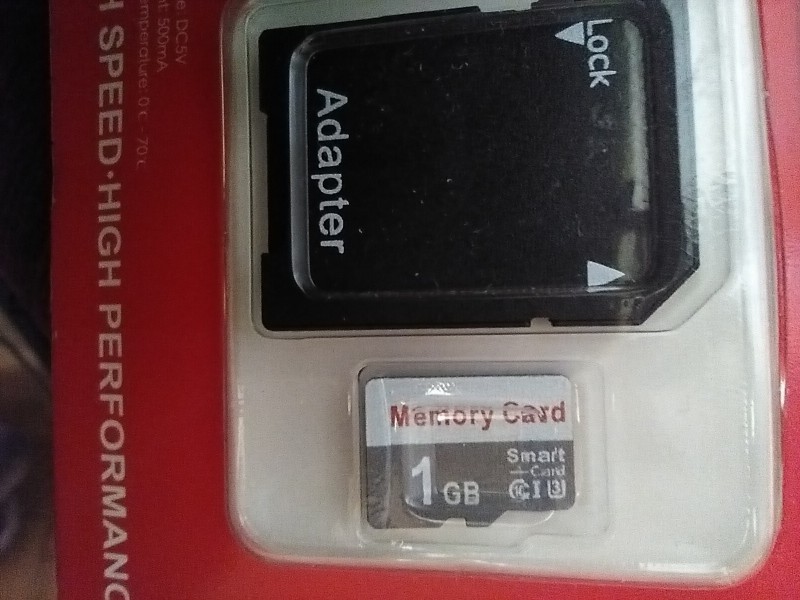 Micro SD kartica 1 GB, sa adapterom