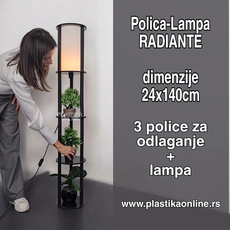 Polica/Lampa Raidante 140cm