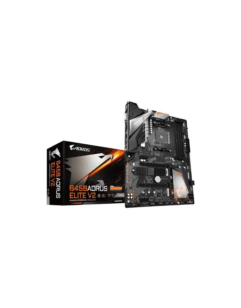 Matična ploča AM4 GIGABYTE B450 AORUS ELITE V2 rev- 1-0 DVI/HDMI/M-2