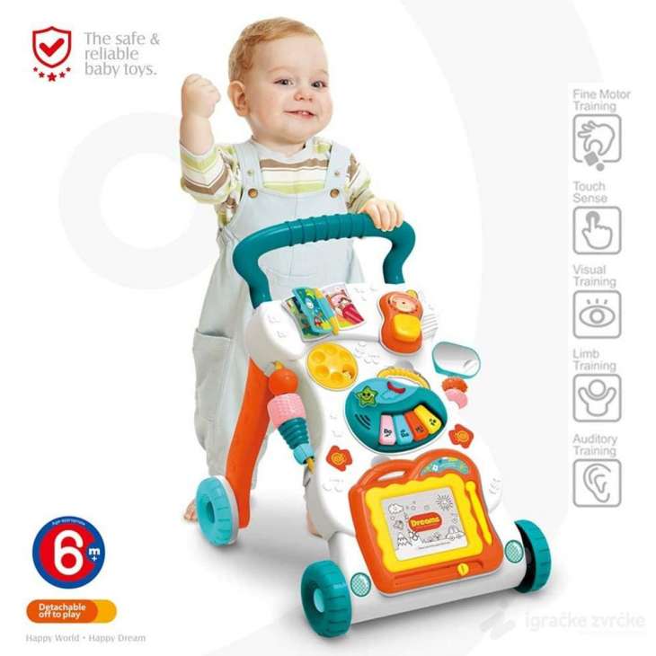 Muzička šetalica za bebe MUSIC WALKER