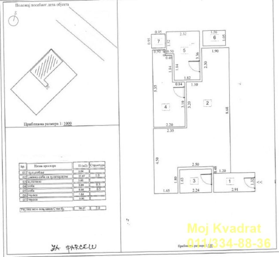 Zvezdara, Cvetkova pijaca, 58m2 - PROMOTIVNA PONUDA