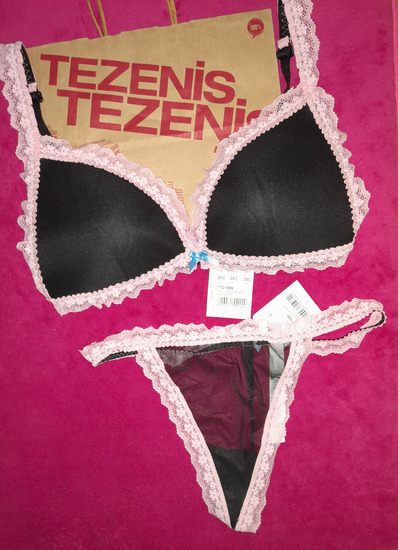 Tezenis crno roze til 80C/L NOVO!