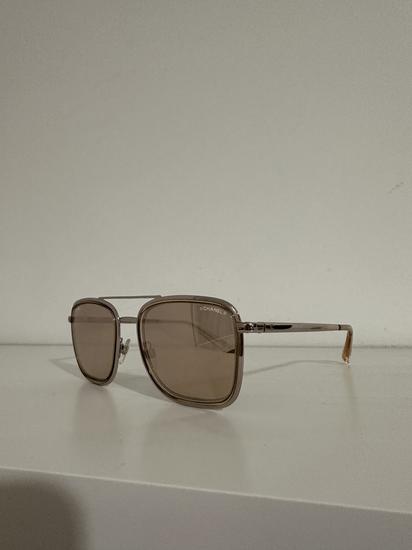 CHANEL Metal Pilot Sunglasses 4241 Gold