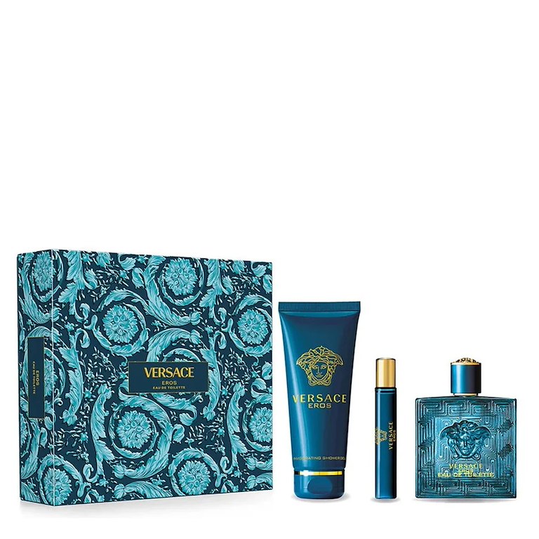 VERSACE EROS SET (EDT 100ML+SHOWER GEL 150ML+SPRAY 10ML) MEN 7400634