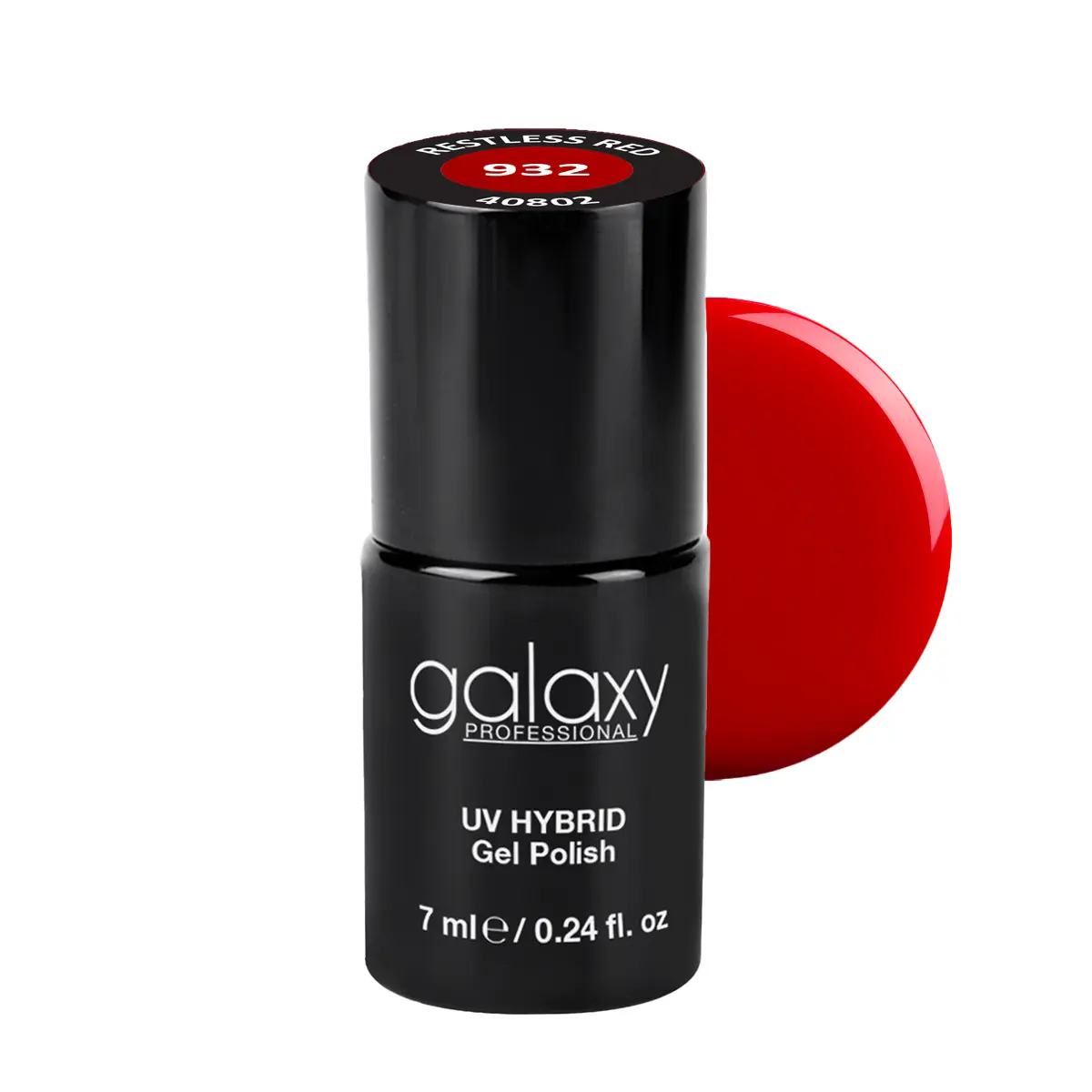 Trajni lak za nokte UV/LED GALAXY Hybrid 7ml Restless Red S932