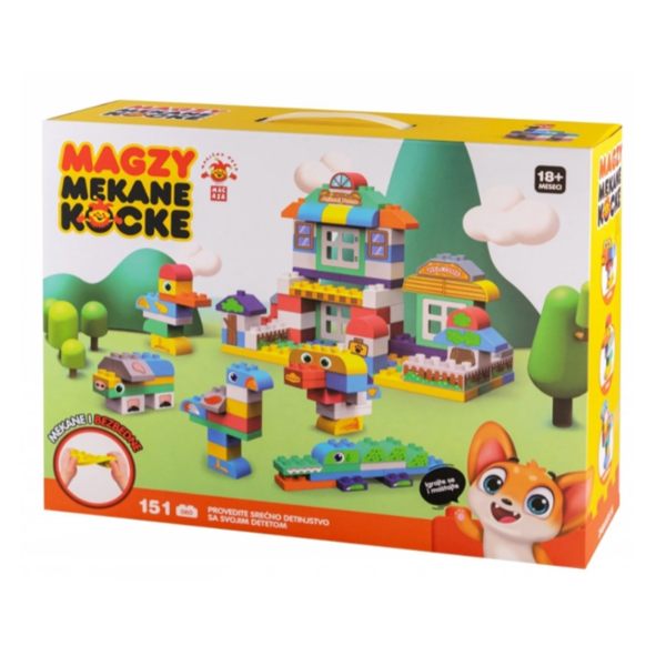 Mekane konstruktor kocke 151kom Magzy SR 52749