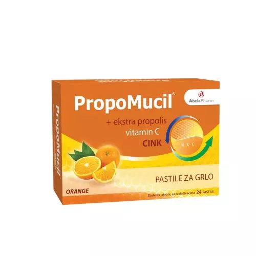 Abela Pharm Propomucil pomorandža pastile 24kom