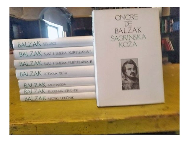 ONORE DE BALZAK, KOMPLET 1-8