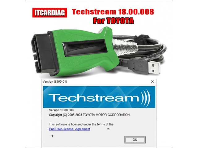 DLC3 Techstream 18.00.008 za Toyota TIS J2534 Passthru