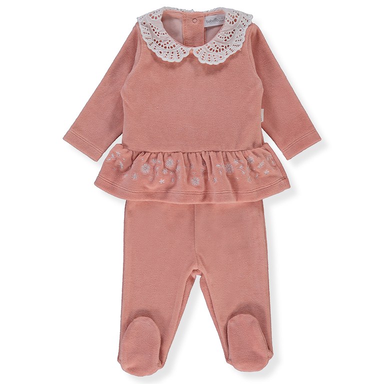 Bebetto dvodelni komplet za bebe devojcice roze Z24K4612